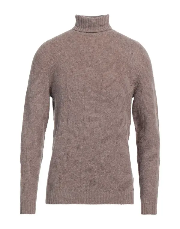 BROOKSFIELD Turtleneck Wool Sweater - Brown