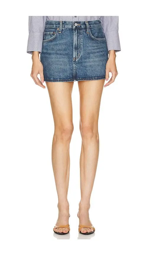 AGOLDE Alek Mini Denim Skirt - Dwell