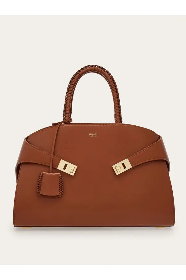 FERRAGAMO Hug Handbag - Natural