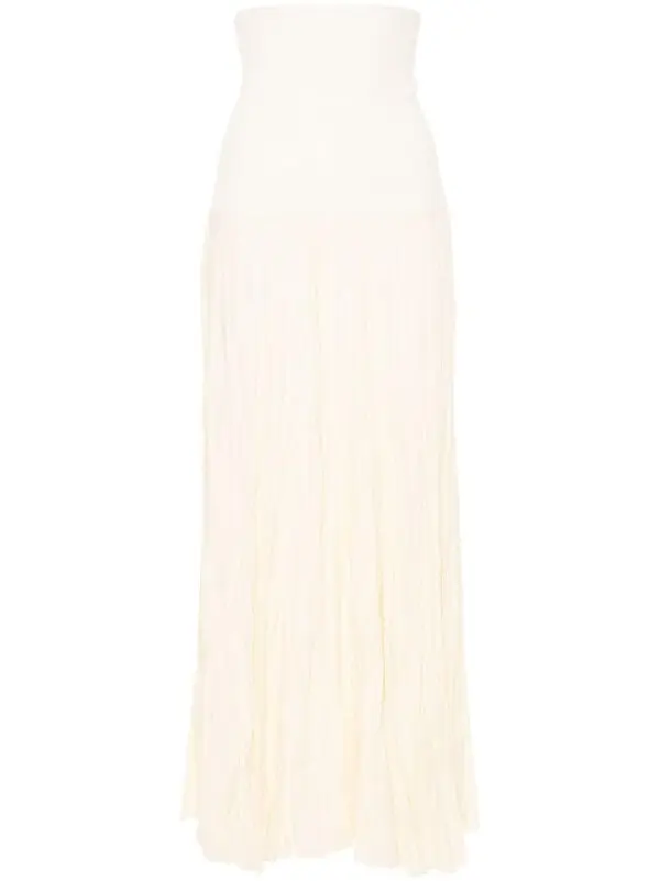 Johanna Ortiz Light Sound Crinkled Midi Skirt