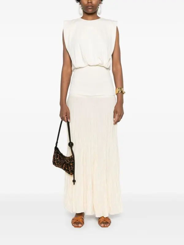 Johanna Ortiz Light Sound Crinkled Midi Skirt