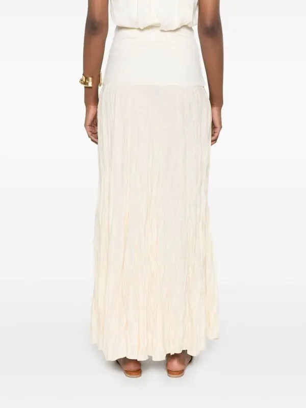 Johanna Ortiz Light Sound Crinkled Midi Skirt
