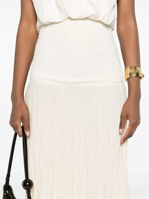 Johanna Ortiz Light Sound Crinkled Midi Skirt