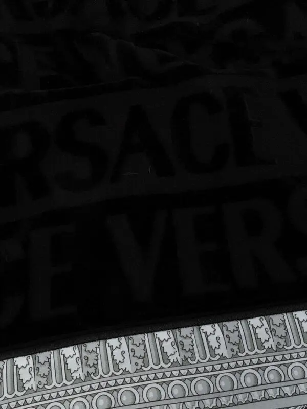 Versace Barocco-print Cotton Bath Towel