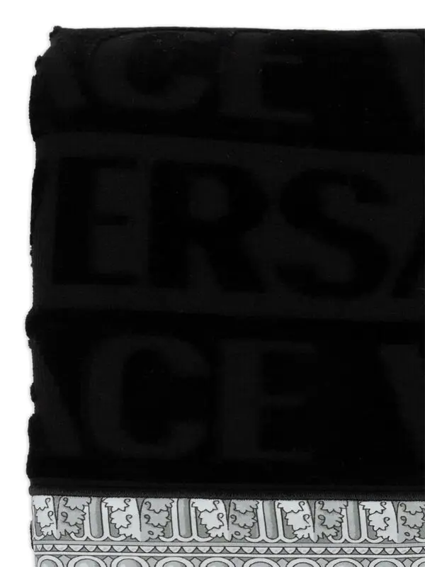 Versace Barocco-print Cotton Bath Towel