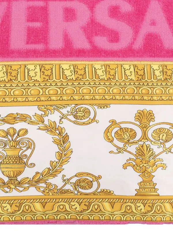 Versace Barocco-print Cotton Hand Towel