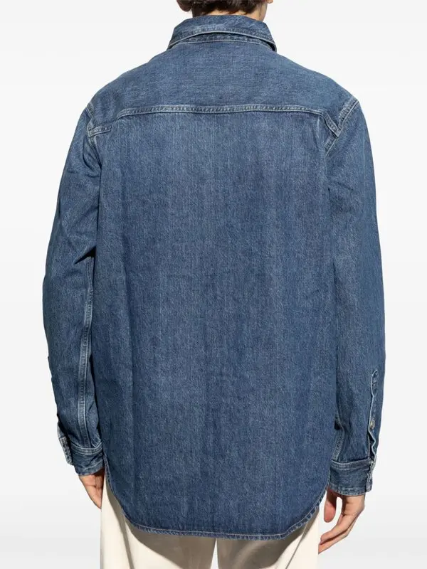 SAMSOE SAMSOE Long-sleeve Organic Cotton Denim Shirt