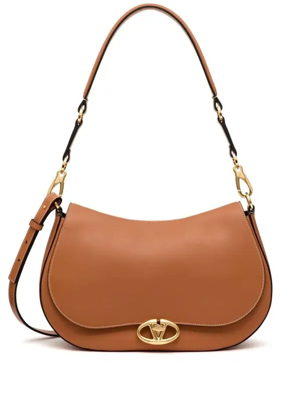 Valentino Garavani Ohval Shoulder Bag - Brown