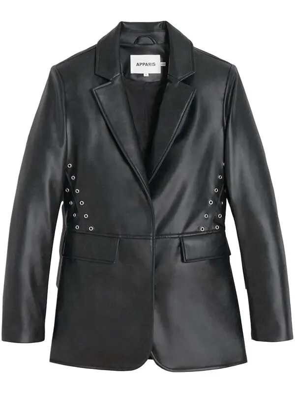 Apparis Faux-leather Blazer