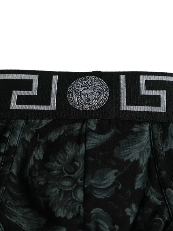 Versace Greca Border Briefs - Black