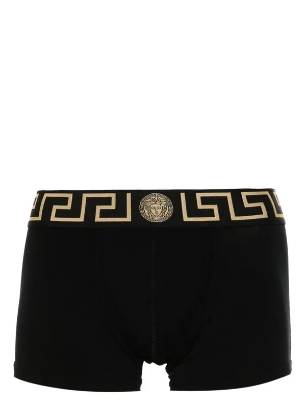 Versace Logo-detail Boxers - Black