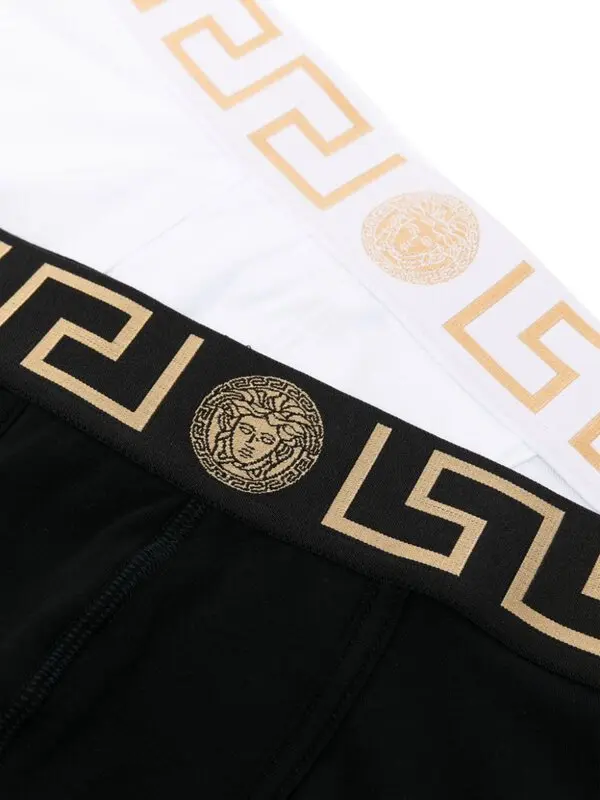 Versace Logo-detail Boxers - Black