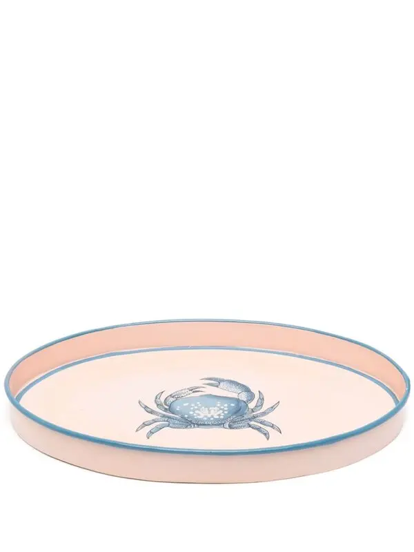 LES-OTTOMANS Crab Hand-painted Tray