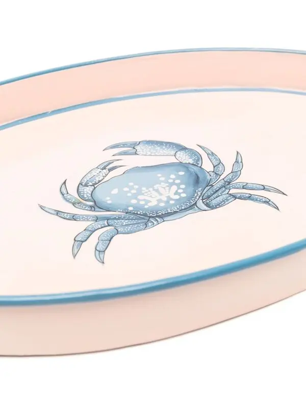 LES-OTTOMANS Crab Hand-painted Tray