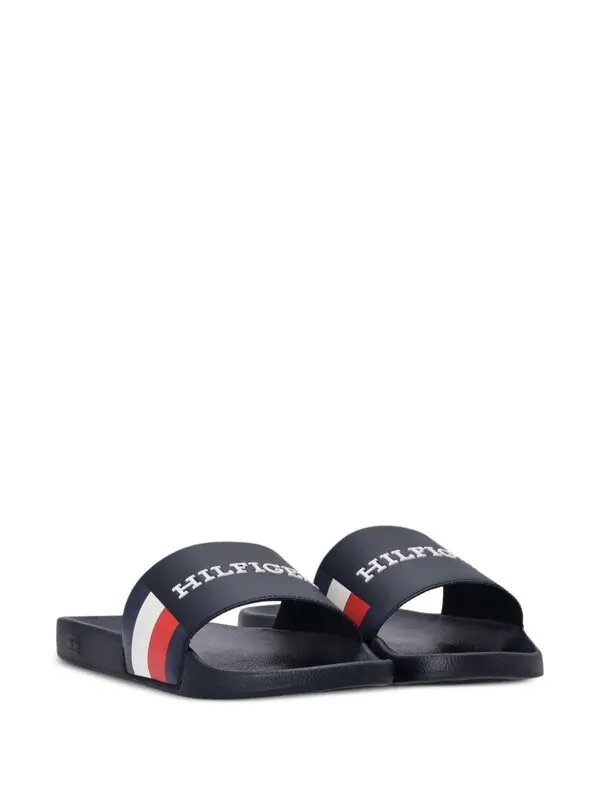 Tommy Hilfiger Striped Pool Slides