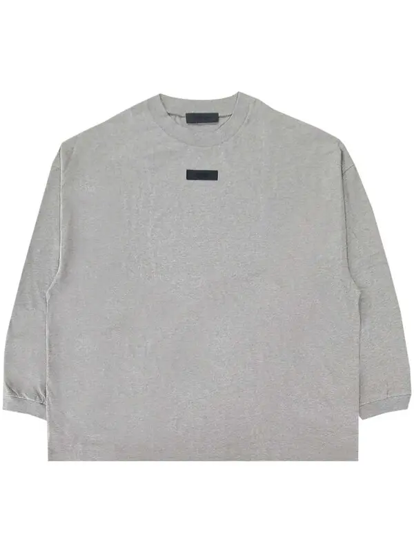 Fear Of God Logo-appliqué Cotton T-shirt - Grey