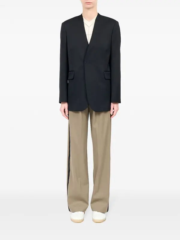 MAISON MARGIELA Collarless Single-breasted Blazer