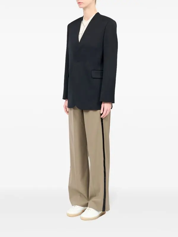 MAISON MARGIELA Collarless Single-breasted Blazer