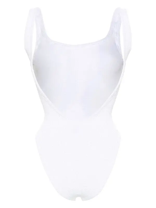 Hunza G Crinkled-effect Swimsuit - White