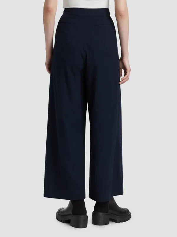 Jenni Kayne Silk Relaxed Cropped Trousers