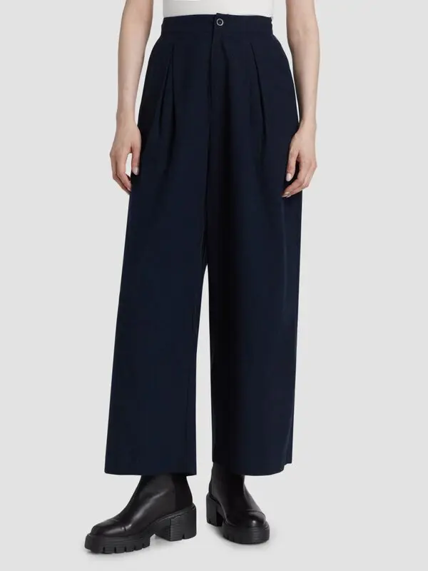 Jenni Kayne Silk Relaxed Cropped Trousers