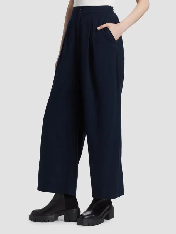 Jenni Kayne Silk Relaxed Cropped Trousers