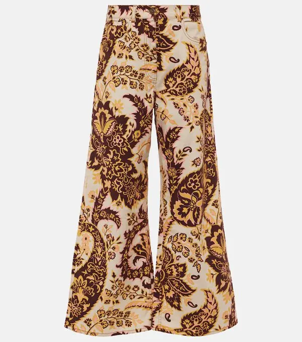Etro Floral Wide-leg Jeans