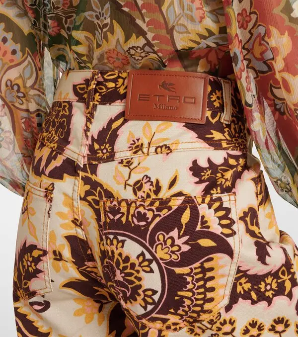 Etro Floral Wide-leg Jeans