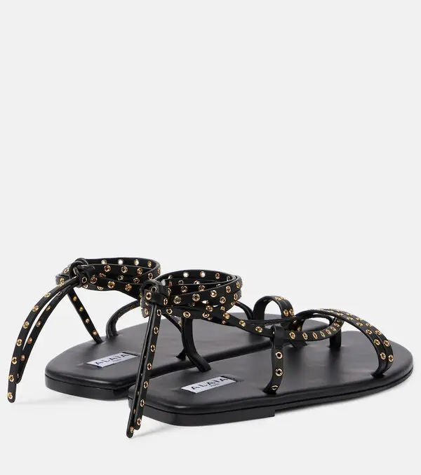 Alaïa Marsa Embellished Leather Sandals
