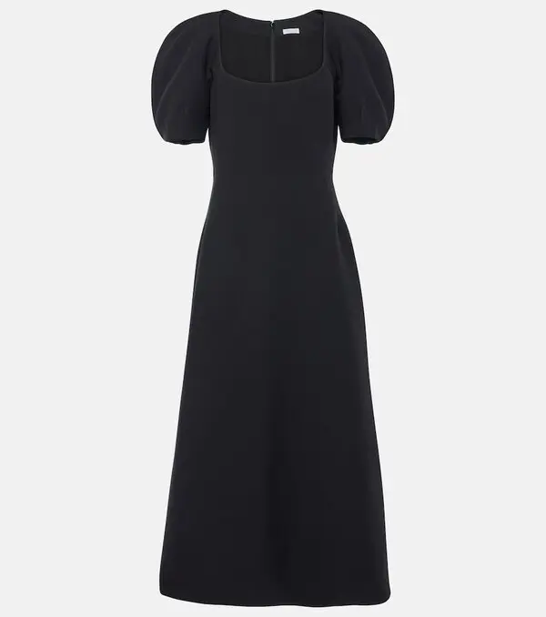 Gabriela Hearst Niahm Wool And Silk Maxi Dress - Black