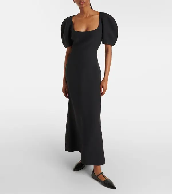 Gabriela Hearst Niahm Wool And Silk Maxi Dress
