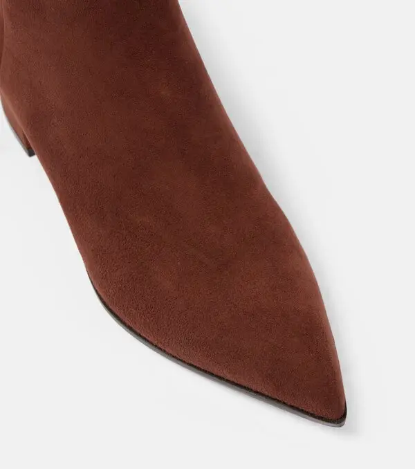GIANVITO ROSSI Lyell 45 Suede Ankle Boots
