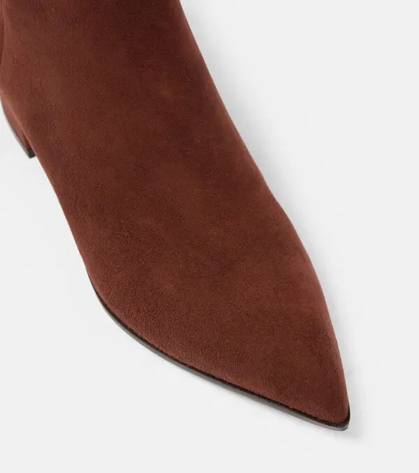 GIANVITO ROSSI Lyell 45 Suede Ankle Boots