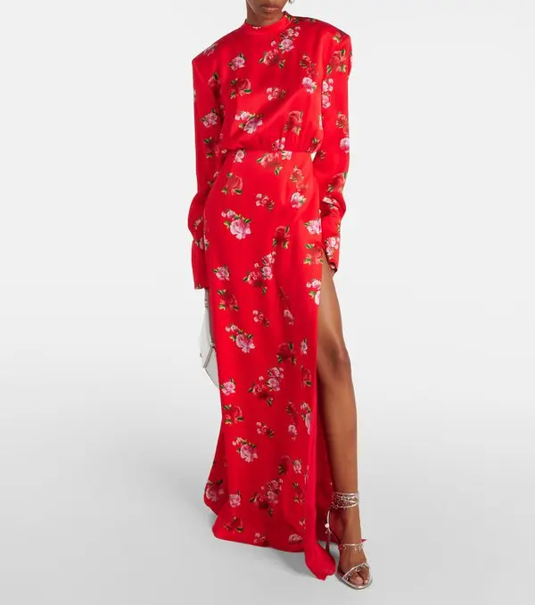 Magda Butrym Floral Silk Gown