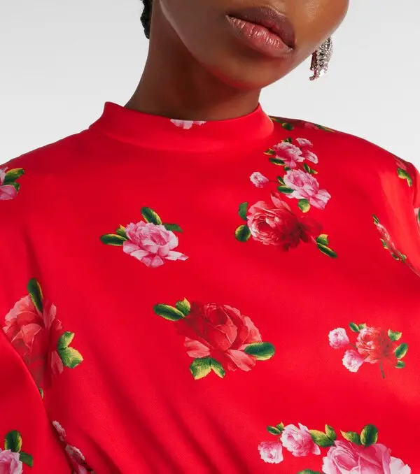 Magda Butrym Floral Silk Gown
