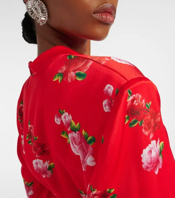 Magda Butrym Floral Silk Gown