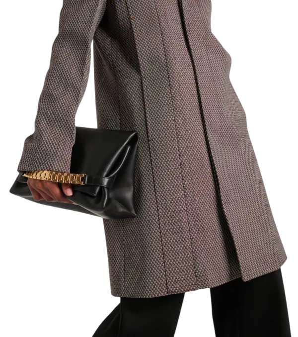 Victoria Beckham Tailored Virgin Wool Coat - Grey