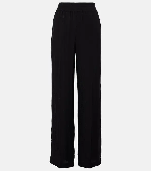 Victoria Beckham Gathered Pajama Pants - Black