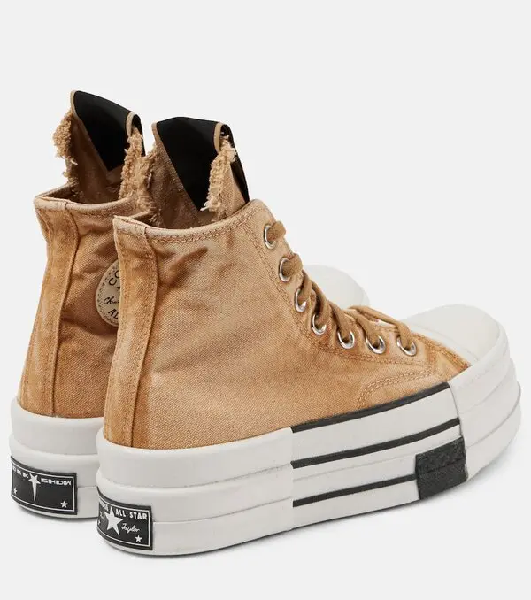 Rick Owens X Converse Dbl Drkstar Chuck 70 High Top Sneakers