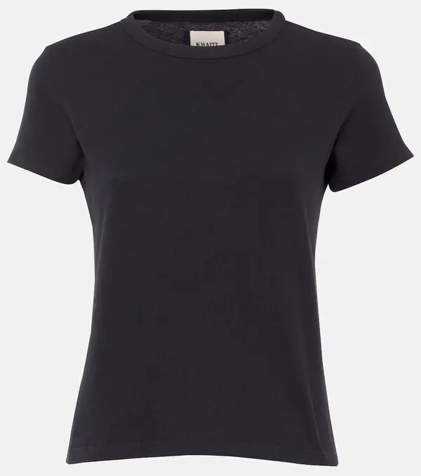 Khaite Samson Cotton Jersey T-shirt - Black