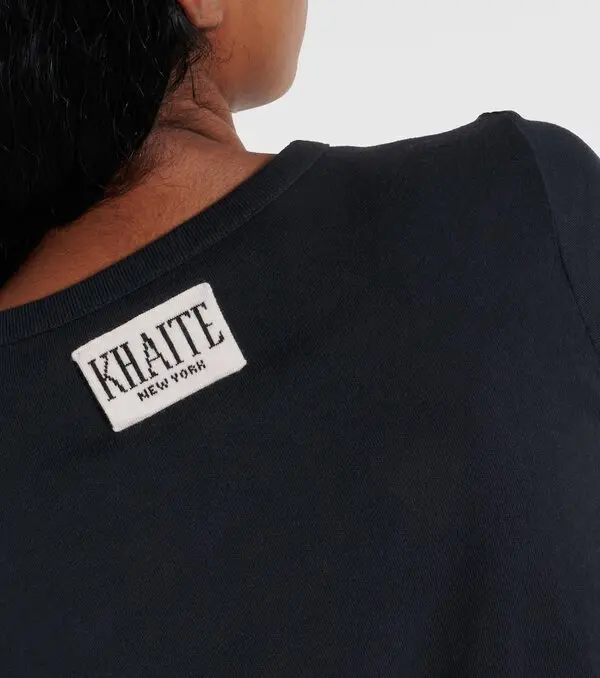 Khaite Samson Cotton Jersey T-shirt - Black