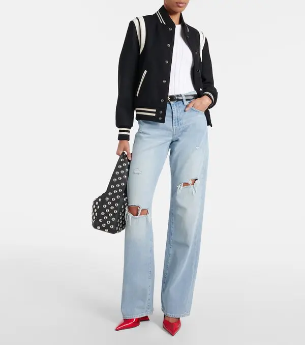 7 For All Mankind Tess High-rise Straight-leg Jeans