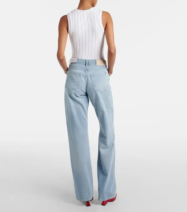 7 For All Mankind Tess High-rise Straight-leg Jeans
