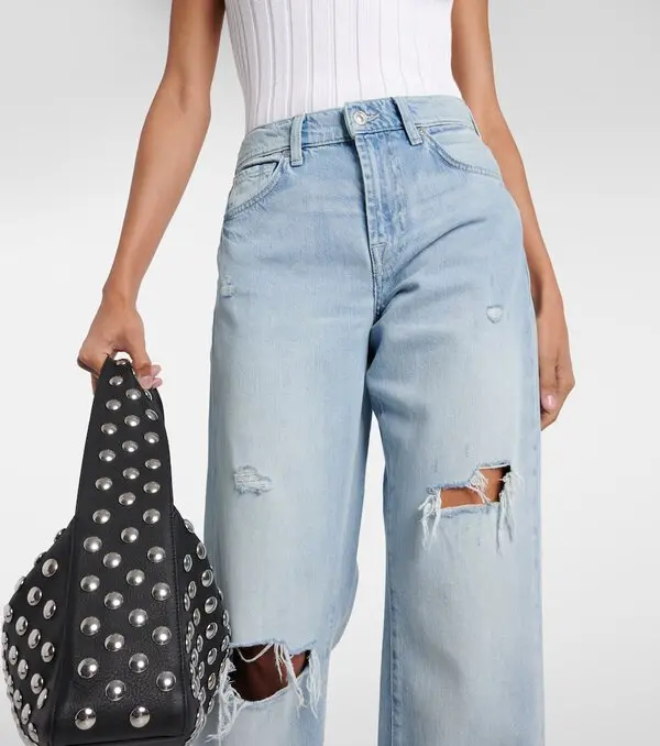 7 For All Mankind Tess High-rise Straight-leg Jeans