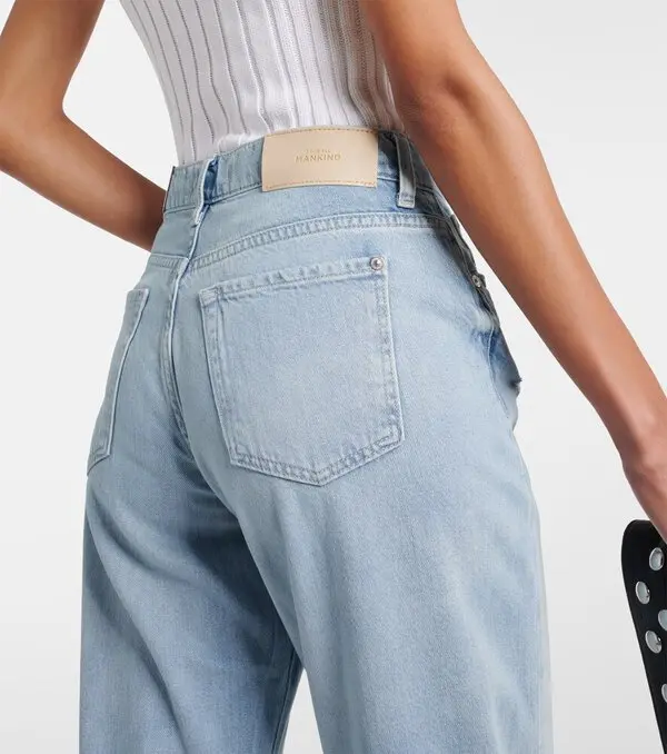 7 For All Mankind Tess High-rise Straight-leg Jeans