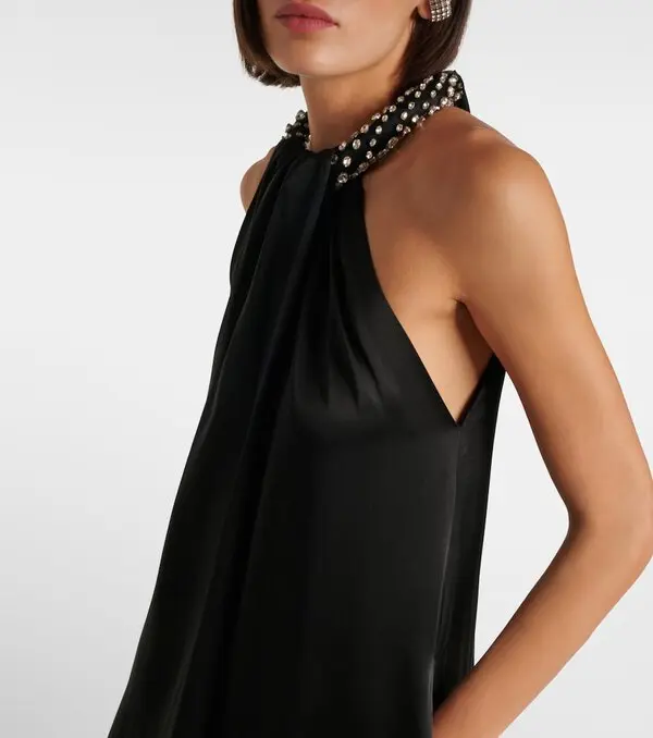 Stella McCartney Embroidered Halterneck Gown