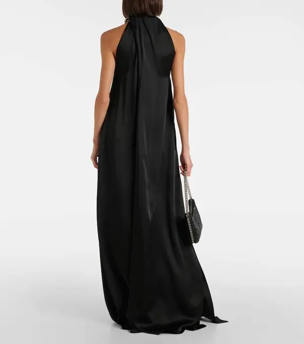 Stella McCartney Embroidered Halterneck Gown