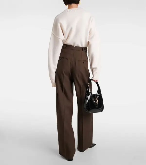 Ami Virgin Wool Straight-leg Trousers