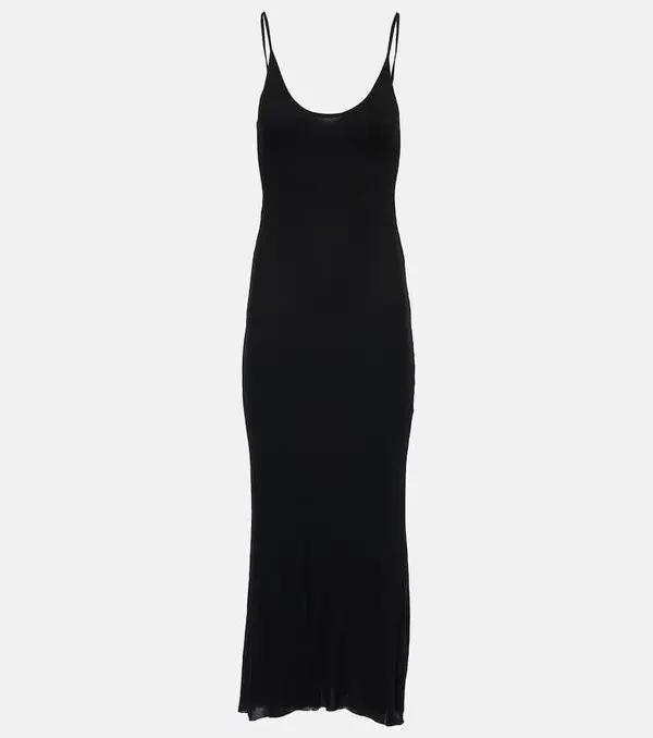 Khaite Leesal Jersey Midi Dress