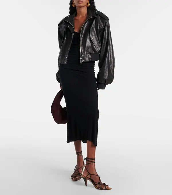 Khaite Leesal Jersey Midi Dress
